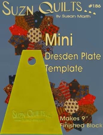 Mini Dresden Plate Template – Quilting and Crafts by Mercer