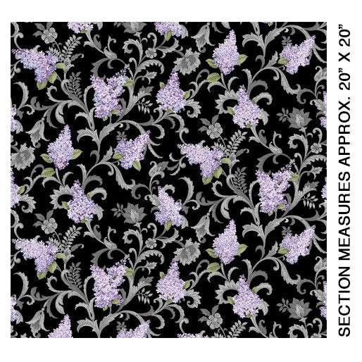 Benartex - Lilacs in Bloom - Lilac Vine Scroll – Quilting and Crafts by ...