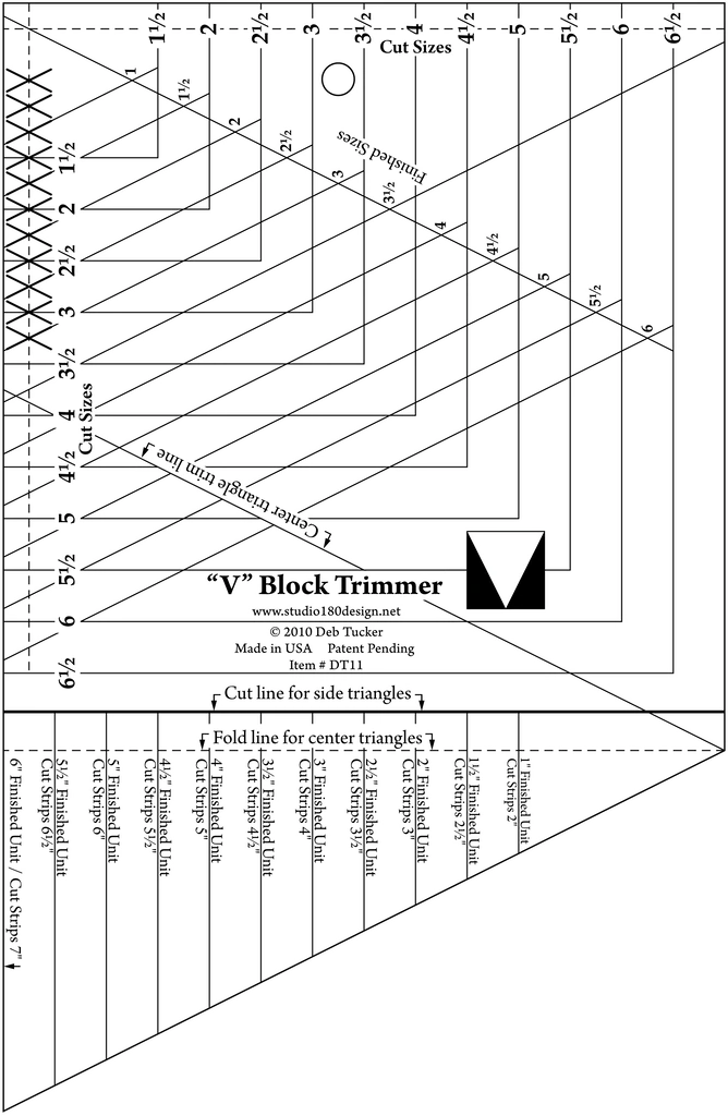 V Block Trimmer - Deb Tucker - Studio 180 Design – Quilting and Crafts ...